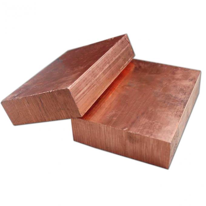 H60 Copper Cathode Sheets 20mm Red Copper Plate 250mm Bending